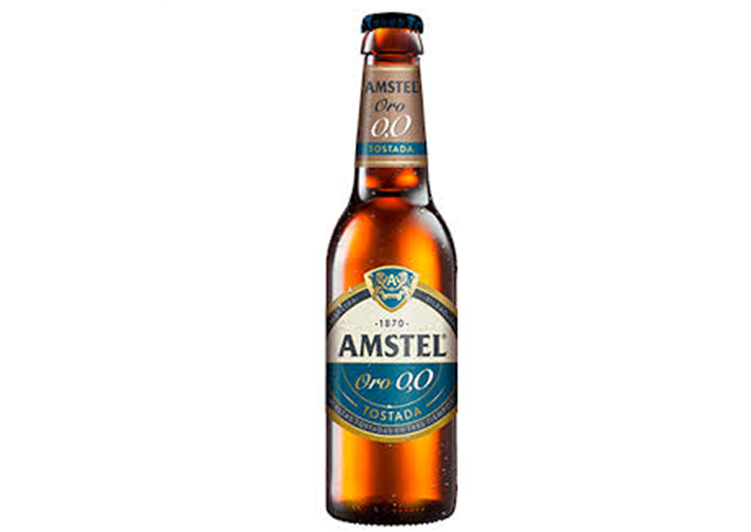 Amstel Oro 0´0 Tostada. 33 cl. - Carta Total